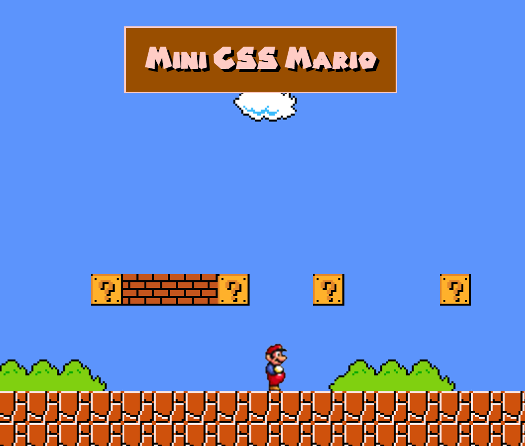 Super Mario Bros CSS Game: Play in Your Browser